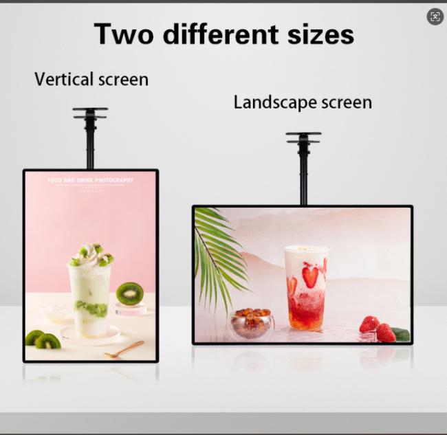 Multiple digital menu boards installed in food court