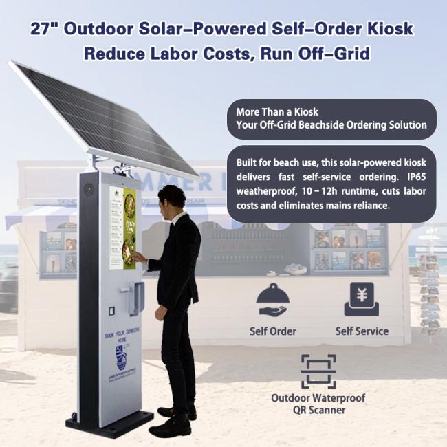 Kiosk installation example in outdoor environment