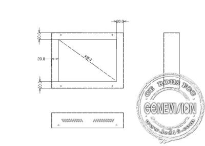 Cina Esposizione LCD del supporto a 8 pollici della parete per il video, audio, contrassegno dell'annuncio della foto in vendita