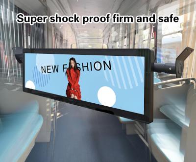 China Bus Backpack-style Digital Signage 29 Inch Stretched Bar Android Display with Wireless 4G and WiFi Connectivity for sale