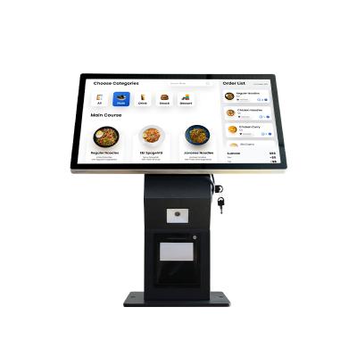 Restaurant Wall mounted Self-service Payment Kiosk 21.5