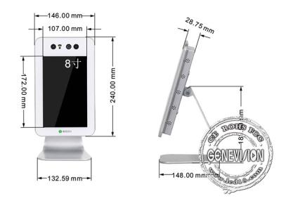 China 10,1” máquinas del pago de la posición del servicio del uno mismo de la cámara del reconocimiento de cara de la señalización 3D de Digitaces del quiosco de la pantalla táctil en venta