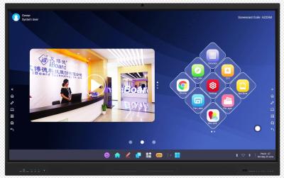 China IBoard Hot Sale product 86 Inch Interactive Flat Panel Whiteboard Touch Screen Digital Displays Smart Whiteboard For Meeting Conference Classroom for sale
