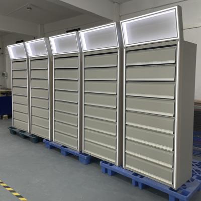 中国 ドアおよびライトが付いている注文の2-8層のABSタバコ タバコの陳列台 販売のため
