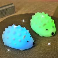 Quality Creative Hedgehog LED Night Light with USB Rechargeable and Color Temperature Control for sale