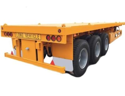 Κίνα 2 άξονες Flatbed Container Truck Semi Trailer για μεταφορά εμπορευματοκιβωτίων 20ft 40ft προς πώληση