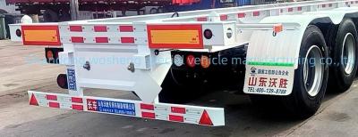 Κίνα Μέγιστη χωρητικότητα 60T 40FT εμπορευματοκιβώτιο ατσάλινου ρυμουλκούμενου 3 άξονα σκελετός ημιρυμουλκούμενο προς πώληση