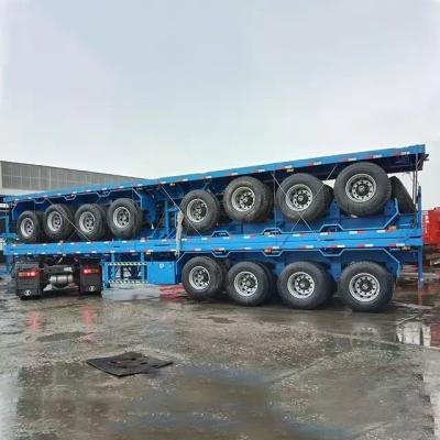 Κίνα 50T ωφέλιμο φορτίο 12R22.5 Προσαρμοσμένη αποστολή 20 ποδιών 40 ποδιών κοντέινερ τροχόσπιτο για φορτηγό προς πώληση