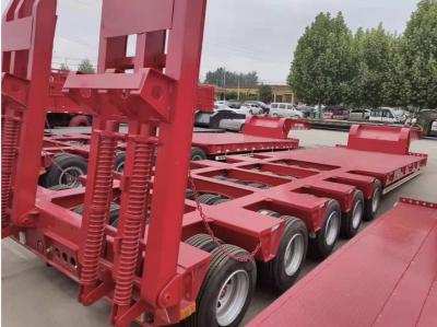 Κίνα 20ft/40ft Container Lowbed Semi Trailer για Wosheng 3/4/5/6 Άξονες και βαρύ εξοπλισμό προς πώληση