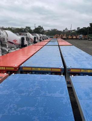 Κίνα Wosheng 2/3 Άξονες Συσκευαστή Flatbed Semi-Relayer 20FT 40FT για μεταφορά μεγάλων αποστάσεων προς πώληση