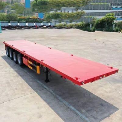 Κίνα Προσαρμοσμένο 3/4 Άξονες 40FT κοντέινερ Flatbed Semi Trailers με εγγύηση και παράδοση προς πώληση