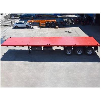 Κίνα Προσαρμοσμένο 3/4 Άξονες 40FT κοντέινερ Flatbed Semi Trailers με εγγύηση και παράδοση προς πώληση