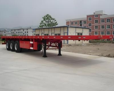 Κίνα Προσαρμοσμένο 3/4 Άξονες 40FT κοντέινερ Flatbed Semi Trailers με εγγύηση και παράδοση προς πώληση