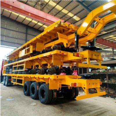 Κίνα 3 άξονες 60-80ton 20-45FT επίπεδα δεξαμενόπλοια ημιπροκατασκευή με και μέγιστο ωφέλιμο φορτίο 50000kg προς πώληση