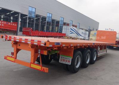 Κίνα 3 άξονες 20ft 40ft flatbed container trailer με Q345b κύρια δέσμη και προσαρμογή προς πώληση