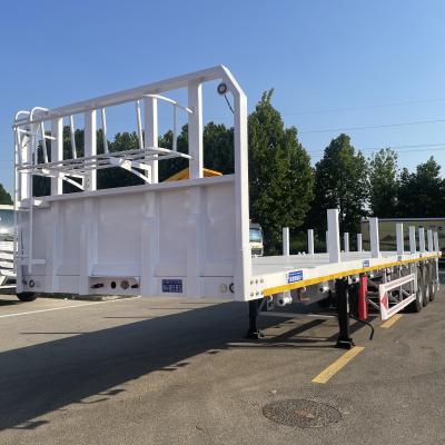 Κίνα 20ft 40ft 45ft Container Semi Truck Trailer με πλευρική στήλη και 3pc Steel Axles προς πώληση