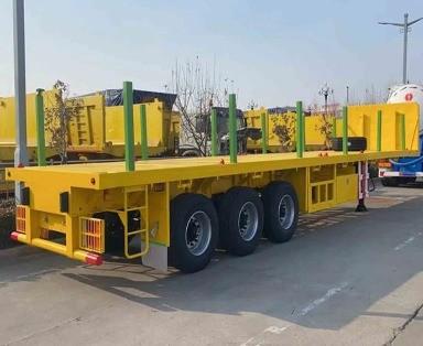 Κίνα 20ft 40ft 45ft Container Semi Truck Trailer με πλευρική στήλη και 3pc Steel Axles προς πώληση