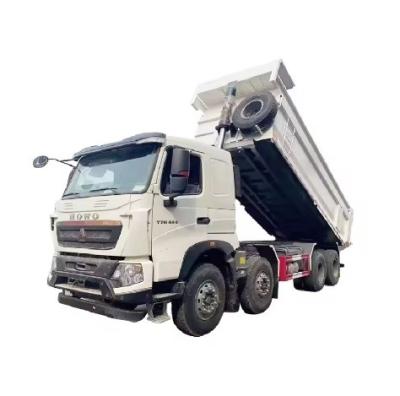 중국 왼쪽 스티어링 사용 된 336HP HOWO 덤프 트럭 판매용