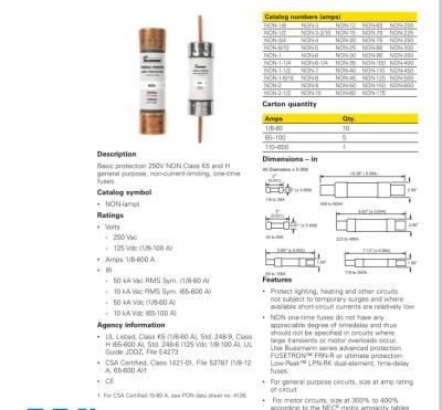 Китай NON-100 NON-1/8 NON-3 NON-12 NON-65 NON-200 Предохранитель общего назначения класса K5 и H продается