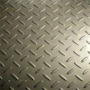 China Riss karierte Edelstahl-Bodenplatte Diamond Pattern des Blatt-304 3000mm zu verkaufen