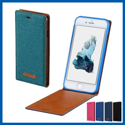 中国 キャンバス フリップ フォリオの革携帯電話は包装します多用性がある 4.7