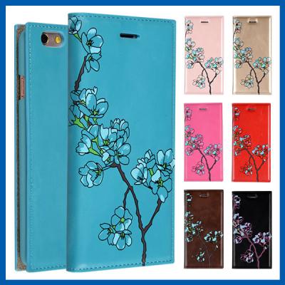 中国 札入れの型が付いている注文の革携帯電話の箱は花を浮彫りにします 販売のため