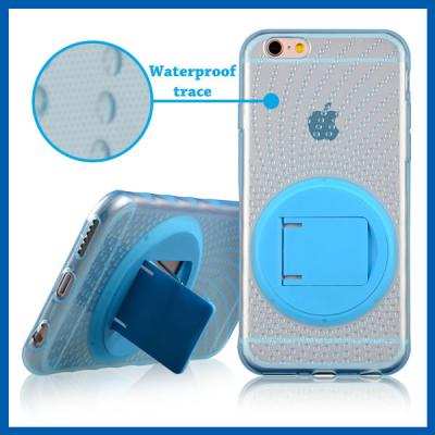 Cina Chiaro TPU Iphone 6 coperture protettive del telefono cellulare di casi con una rotazione Kickstand di 360 gradi in vendita