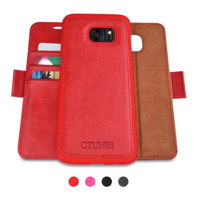 China Caso de couro de couro à moda da tampa/telefone celular do telefone celular para a borda da galáxia S7 à venda