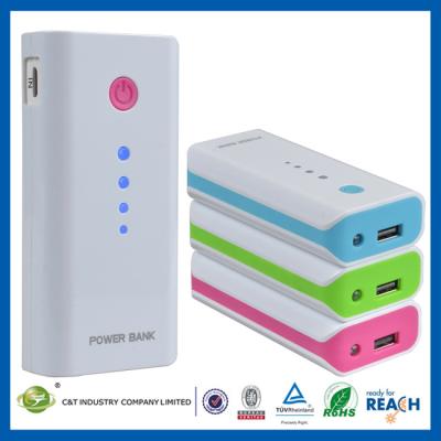 Cina Il potere portatile iPad/del computer portatile conta, 5600mAh USB Iphone/Samsung/HTC dimagrisce la Banca di potere in vendita