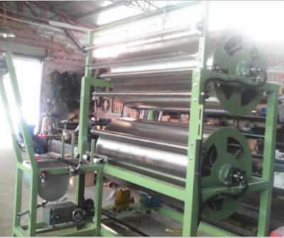China 2 cilindros de calidad superior que acaban y starching la calefacción eléctrica de la máquina para la cinta de la cremallera, cordón de la cinta, honda de las correas en venta