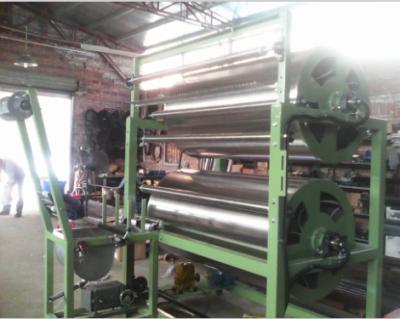 China 2 cilindros de calidad superior que acaban y starching la calefacción eléctrica de la máquina para la cinta de la cremallera, cordón de la cinta, honda de las correas en venta