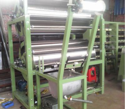 China 2 cilindros de calidad superior que acaban y starching la calefacción eléctrica de la máquina para la cinta de la cremallera, cordón de la cinta, honda de las correas en venta