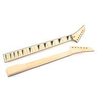 Quality 24fret 25.5inch Replacement Guitar Neck Shark Fin Jackson DIY Reversed Head Left Right Hand for sale
