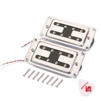 Alnico 5 Humbucker Pickup Set Dual Coil H Style Pickups Chrome 9~10K Output LP china Alnico 5 Humbucker Pickup Set Dual Coil H Style Pickups Chrome 9~10K Output LP
