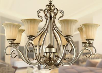 Cina Candeliere moderno/retro su misura del ferro battuto di stile con le tonalità 8 800W leggeri in vendita