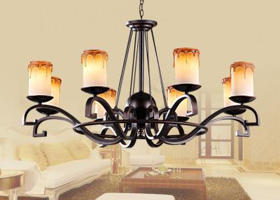 Cina Lampada contemporanea dei candelieri del vetro soffiato del ferro battuto per il salone/camera da letto in vendita