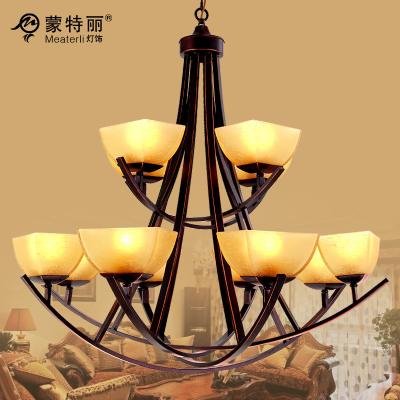 Cina Lampada a sospensione leggera del candeliere 12 moderni/d'annata del ferro battuto per residenziale in vendita