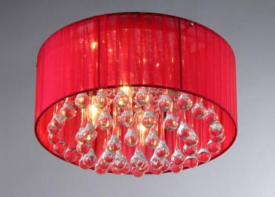 China Iluminação moderna redonda vermelha do candelabro que galvaniza E14 o × 40W à venda