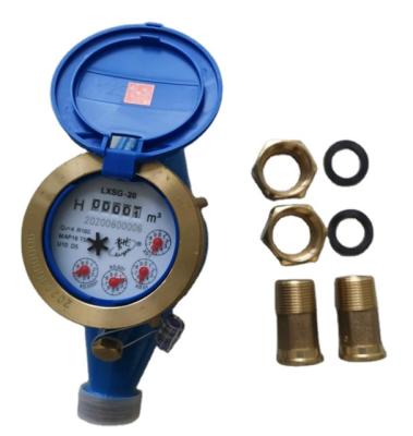 China Multi Jet Residential Dry Type Cold Water Meter DN20 Conventional Water Meter for sale