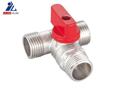 Cina Valvola del T di modo della valvola a sfera 3 della maniglia del T del maschio ISO14001 del maschio X del maschio X 362,5 PSI in vendita