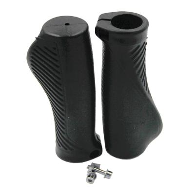 China Ergonomic Bicycle Handlebar Grips Rubber Lock-on MTB Bike Handle 22.2mm Diameter 130mm Length for Road Cycling for sale