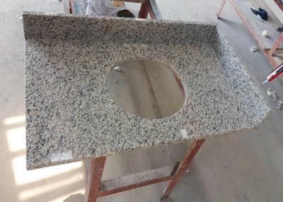 China White Granite Prefab Vanity Tops Single Basin Hole With 2670 Kg / M³ Density for sale
