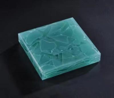 China Pearl Green Prefab Vanity Tops Jade Glass Luxury Tops 22