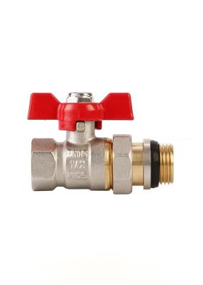 Cina DN15-DN100 la valvola a sfera d'ottone CW617N ha forgiato la resistenza al calore di tecniche in vendita