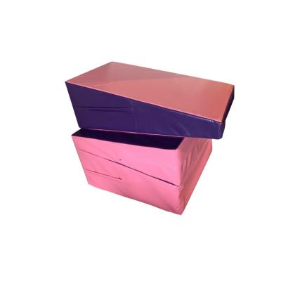 중국 넘어지는 접힌 체육관 매트  지퍼 실은 34개 X24 X14 