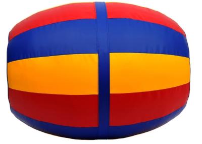 Chine Tapis croulants de petit pain de baril d'arc-en-ciel de terrain de jeu de physiothérapie de gymnastique sensorielle d'intérieur d'enfants à vendre