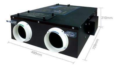 China Recuperator Mechanical Ventilation Heat Recovery Systems Ceiling ERV for sale