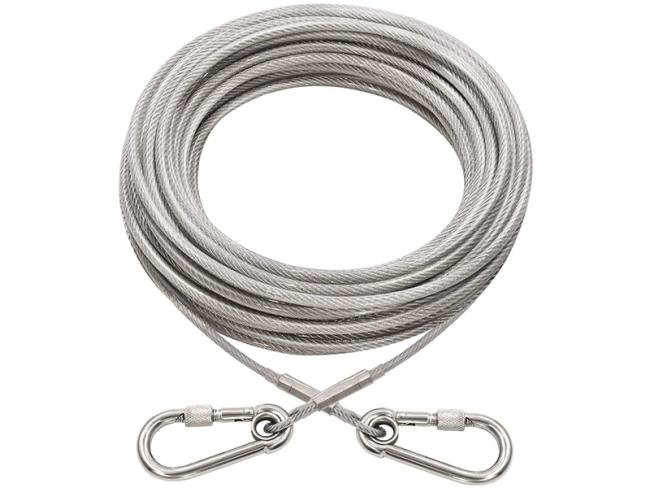 Silver Reflective Dog Tie Out Cable