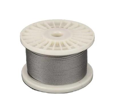 China Welding Steel Core Soft State/Hard State ASTM AISI JIS 304 304L 316 316L Stainless Steel Wire Rope for sale