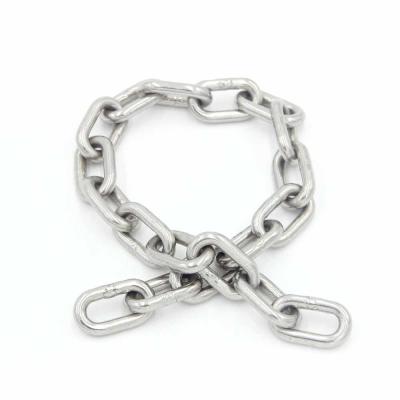중국 AISI304/316 스테인리스 스틸 웰딩 링크 체인 고 닦은 일본 표준 링크 체인 판매용